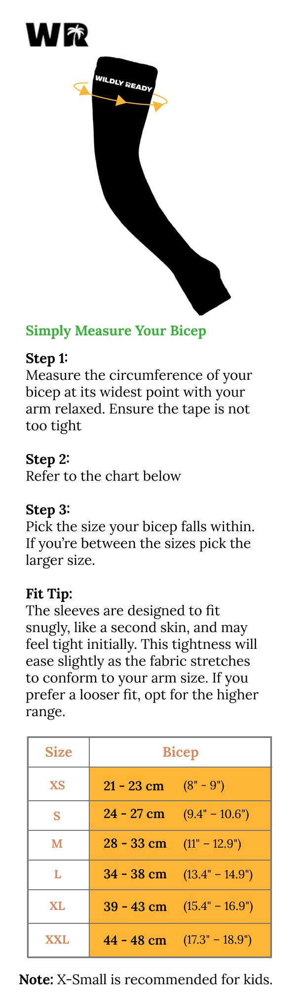 Sizing Chart - Find Your Perfect Fit – Wildlyready